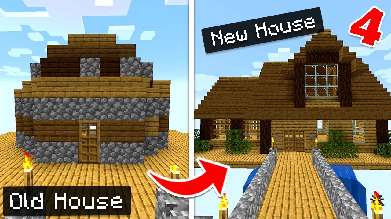 UPGRADING our HOUSE | Hardcore One Block Ep. 4 - YouTube