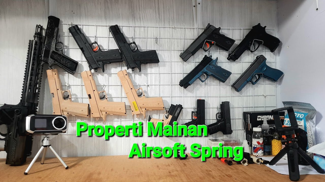 Properti mainan airsoft spring | Black mamba P355-P377 | Dcobra M2000 ...