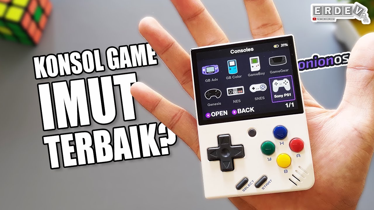 KONSOL GAME IMUT BERISI BANYAK GAME! - Unboxing & Review Miyoo Mini ...