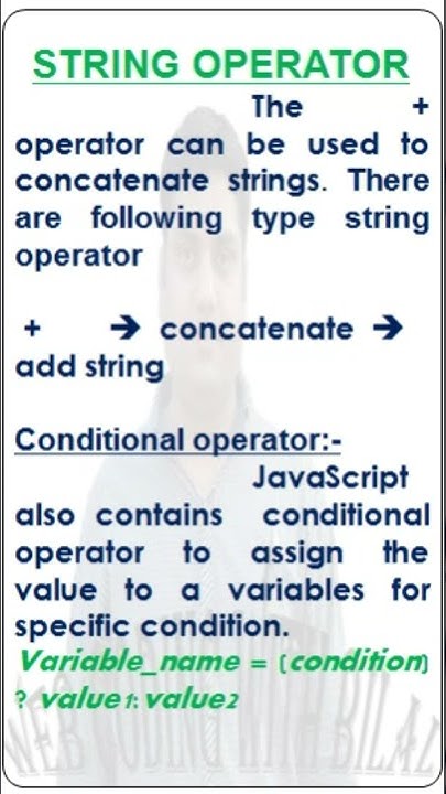 String operator in JavaScript in Urdu/Hindi | Web Coding With Bilal - YouTube
