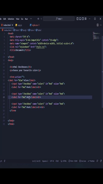 HTML form Checkbox | Learn Web Design with Ashik #shorts #code #html #shortvideo #shortvideo ...