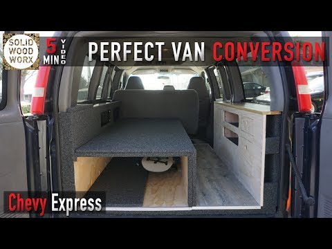The perfect van conversion with collapsable bed and kitchen area!