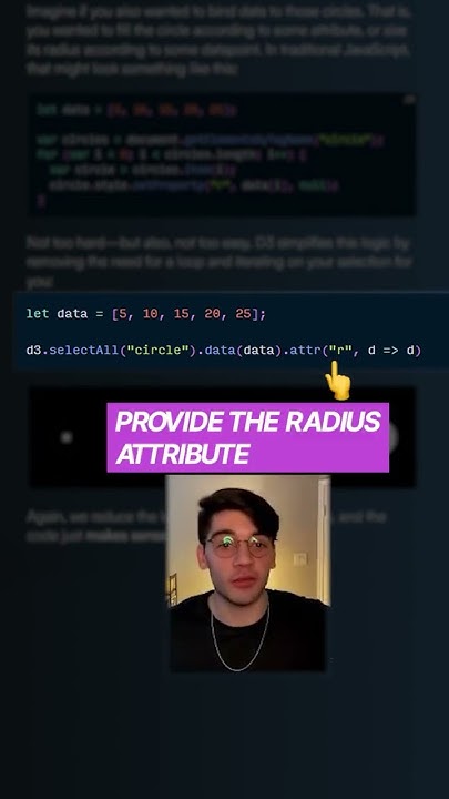 Binding Data to SVG Elements - Vanilla JavaScript vs. D3.js - YouTube