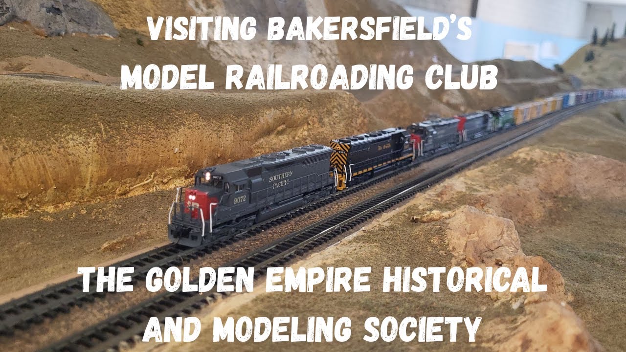 Visiting Bakersfield's Model Railroad Club, GEHAMS - YouTube