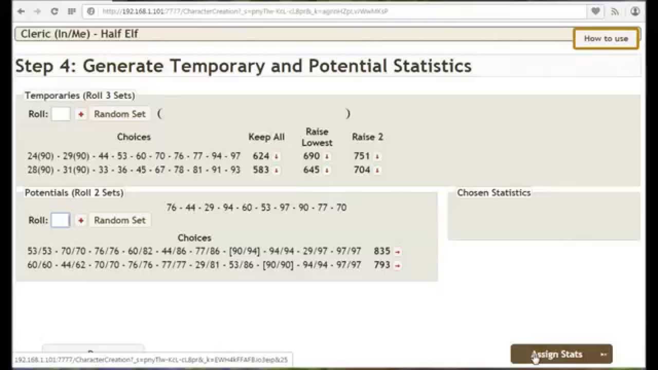 ERA for Rolemaster - RMC Stats - YouTube