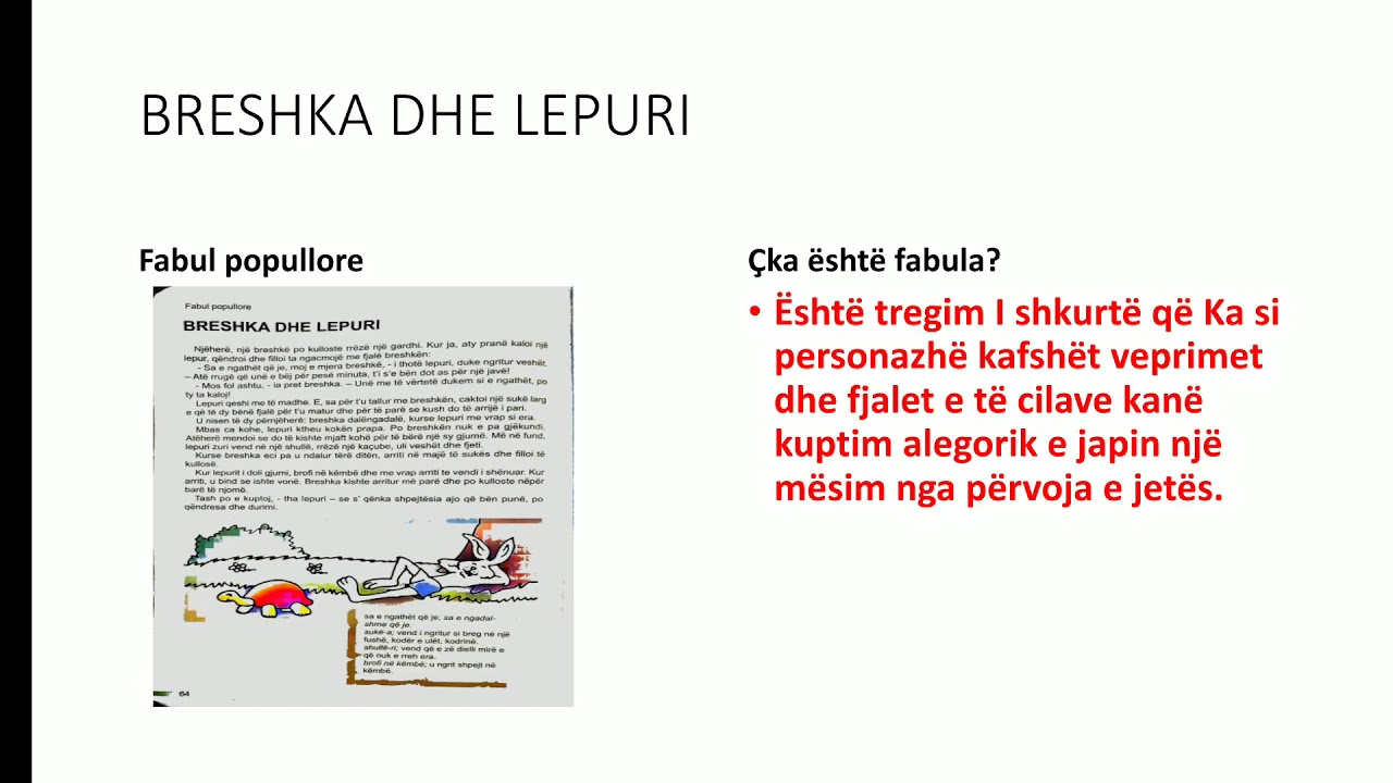 Fabula popullore "Breshka dhe lepuri" - YouTube