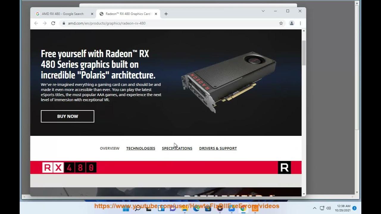 Download & Update AMD RX 480 Graphics Drivers for Windows 11/10/8/7 - YouTube