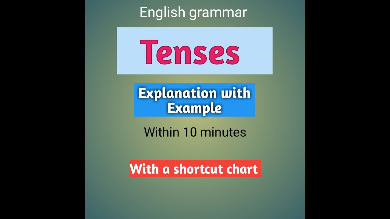 Tenses - Explanation With Example & Shortcut Chart | VYAPAM | SSC ...