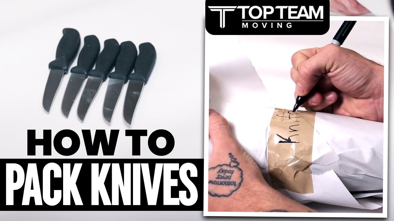 How to pack knives | Professional Packing Tutorials | Top Team Moving ...