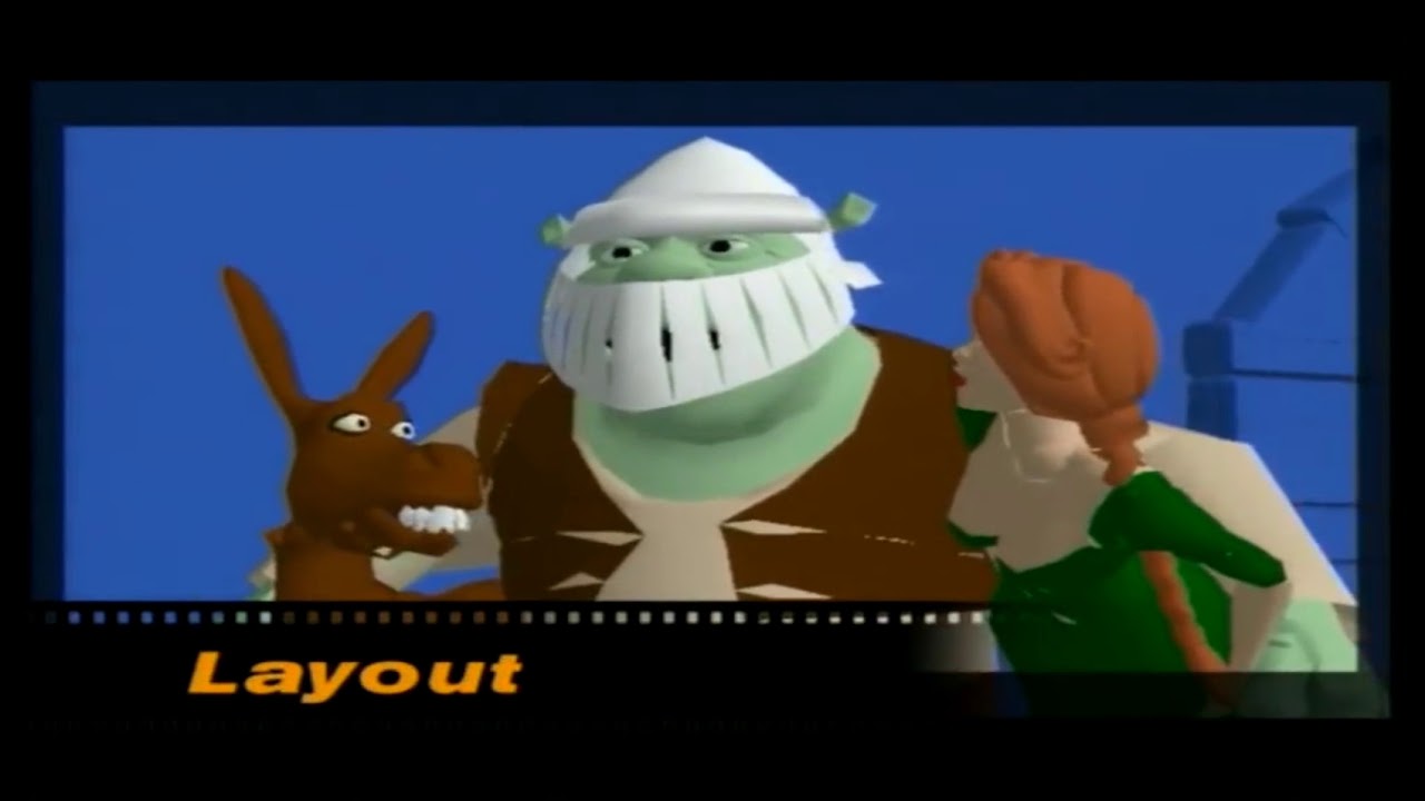 shrek and donkey save princess fiona layout - YouTube