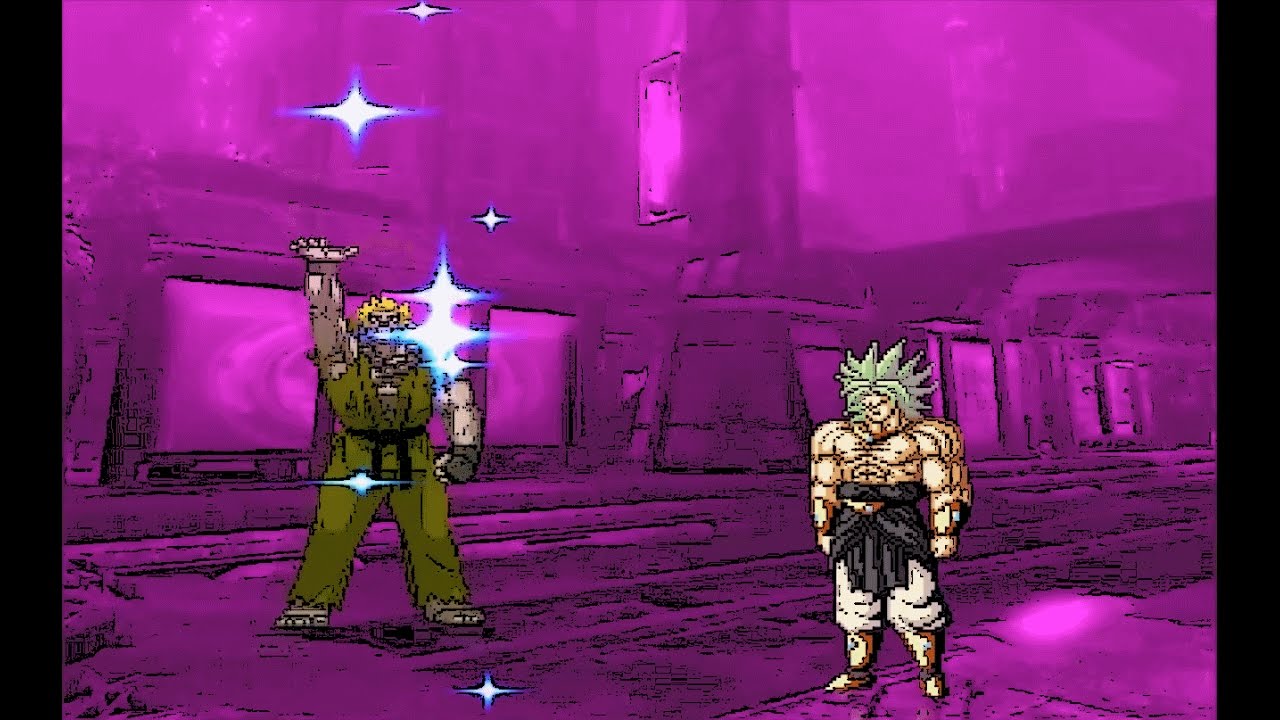 Mugen : Rare Akuma (Capcom) Vs Nightmare Broly (DBZ) - YouTube