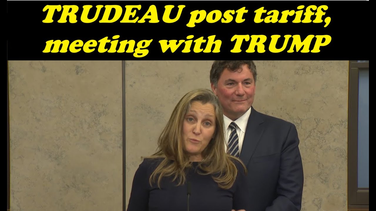 TRUDEAU post tariff, meeting with TRUMP - YouTube