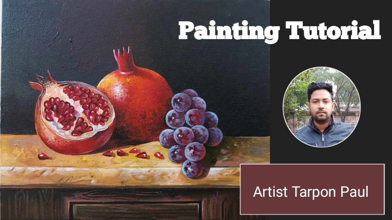 Acrylic Still life painting tutorial step by step || easy painting ...