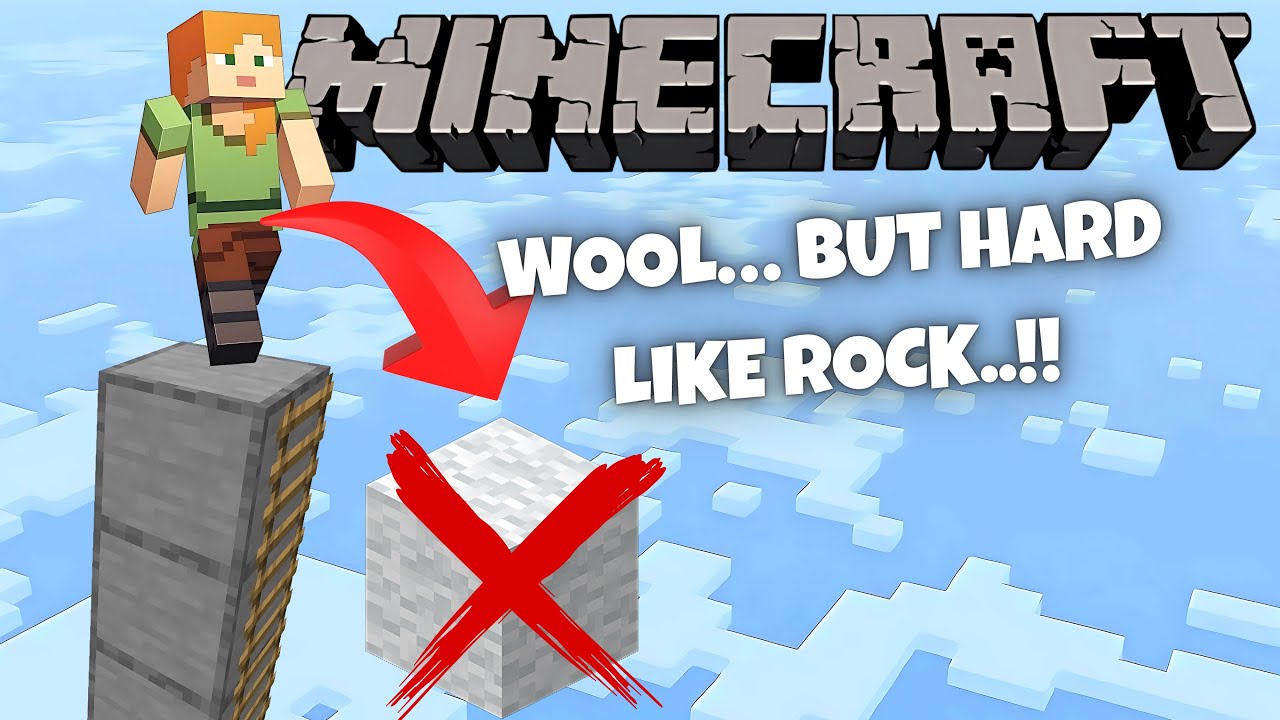 Wool… But Hard Like Rock..!! 🪨 | Minecraft - YouTube