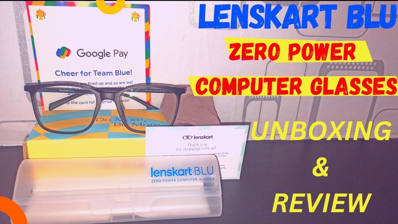 Lenskart Blu Zero Power Computer Glasses || UNBOXING & REVIEWS || - YouTube