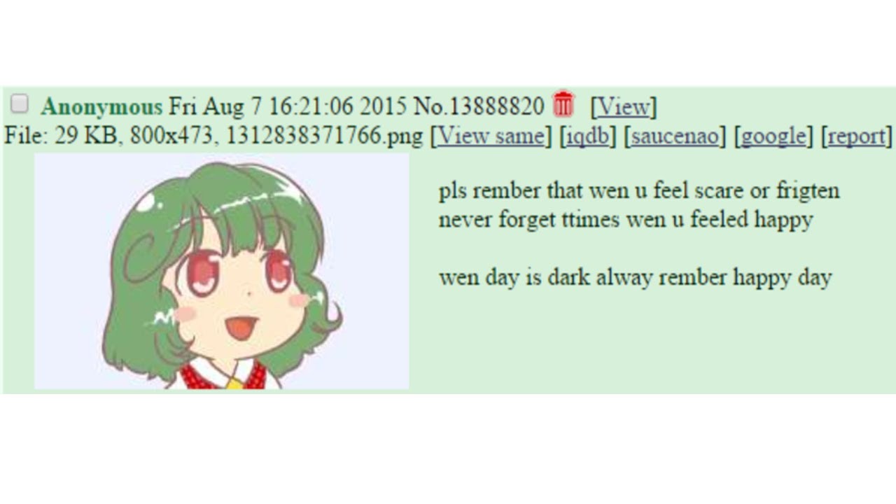 wen day is dark alway rember happy day :D - YouTube