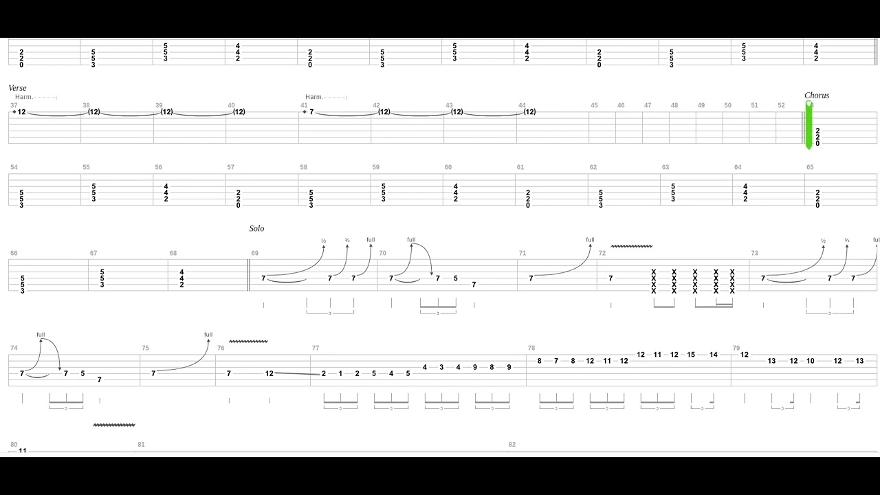 Warriors Tab by Imagine Dragons + Guitar only + Guitar tab - YouTube