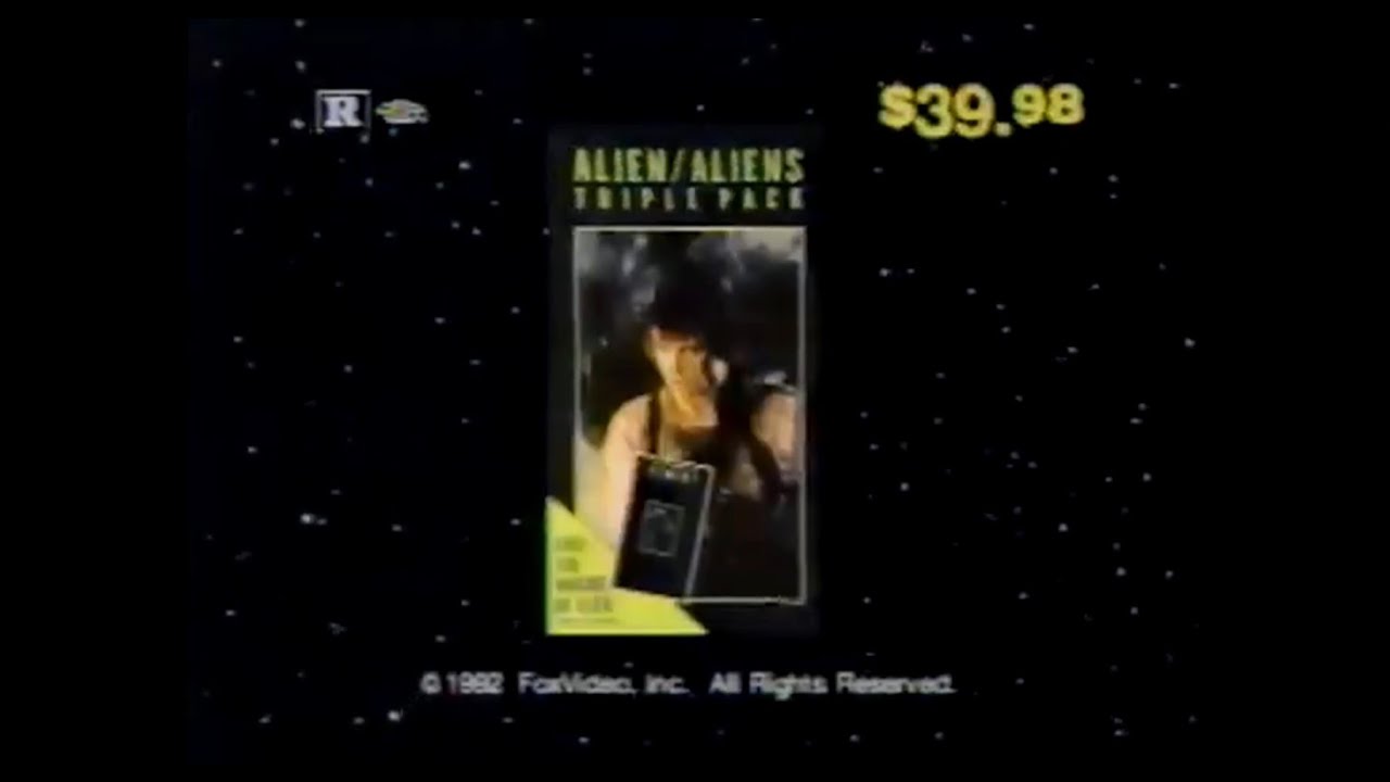 Alien 3: Alien Triple Pack VHS boxed set (Fox Video commercial, May ...