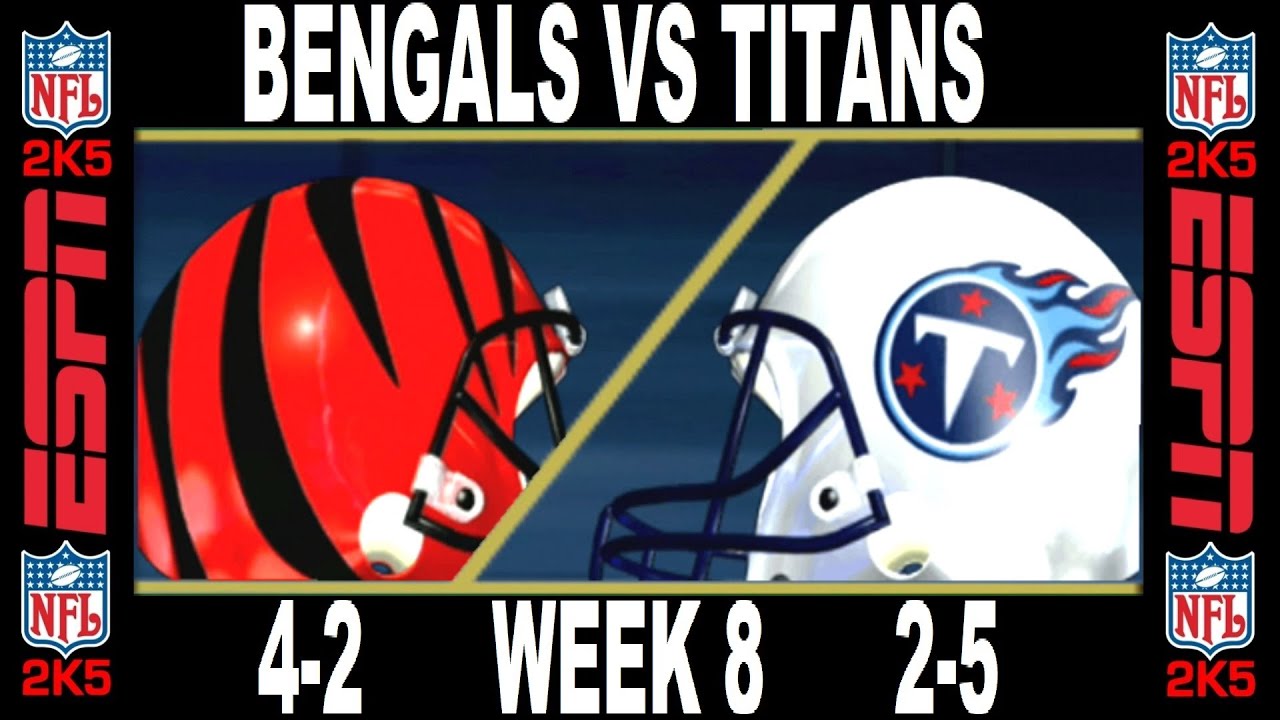 Bengals vs Titans Week 8 ESPN NFL 2K5 - YouTube