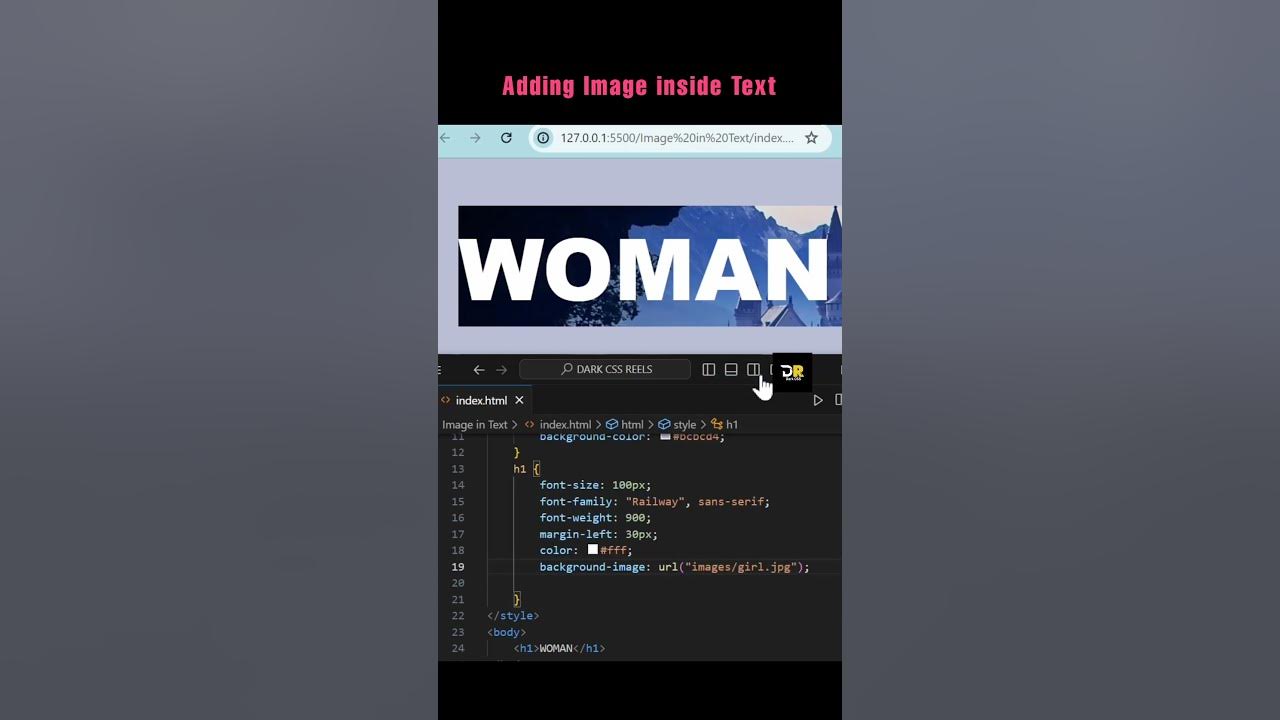 Adding Image Inside Text with CSS #howto - YouTube