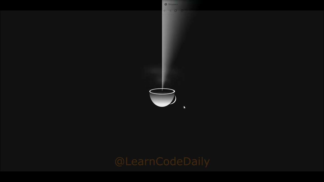 Animated Cup Of Tea Using Html And Css Only Css Animation Animated Effect Using Html And Css