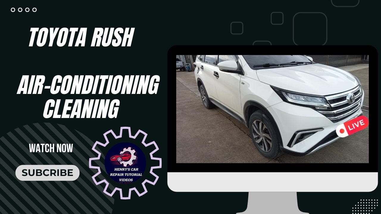 Toyota Rush Air-conditioning deep cleaning - YouTube