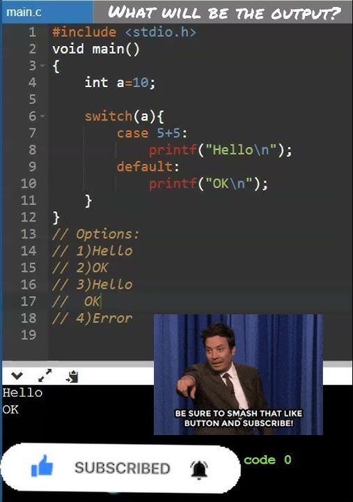 C Programming Predict The Output 13 C Coding Interview Placement 3269