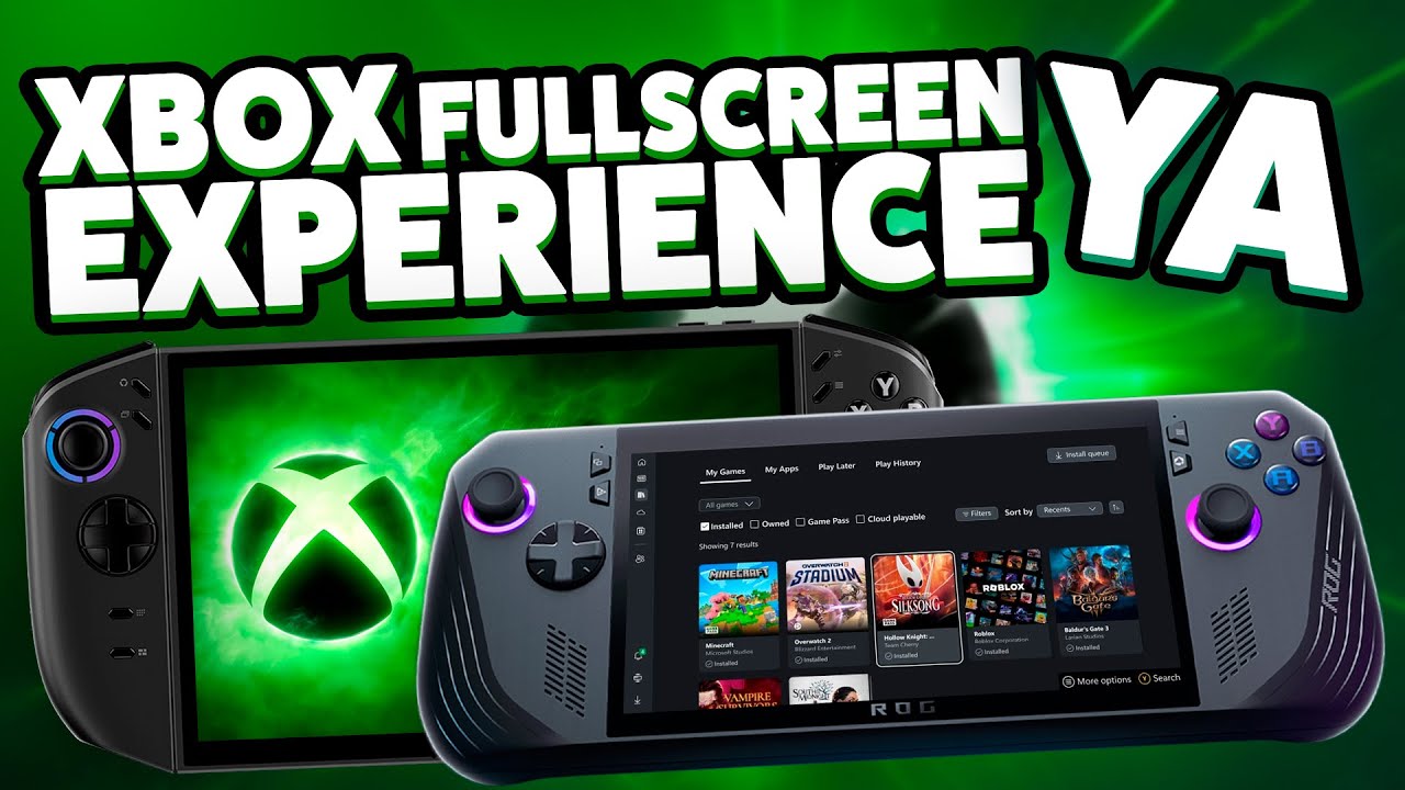 Enable NOW the new XBOX Fullscreen Experience on ANY Handheld PC! 🚀 ...