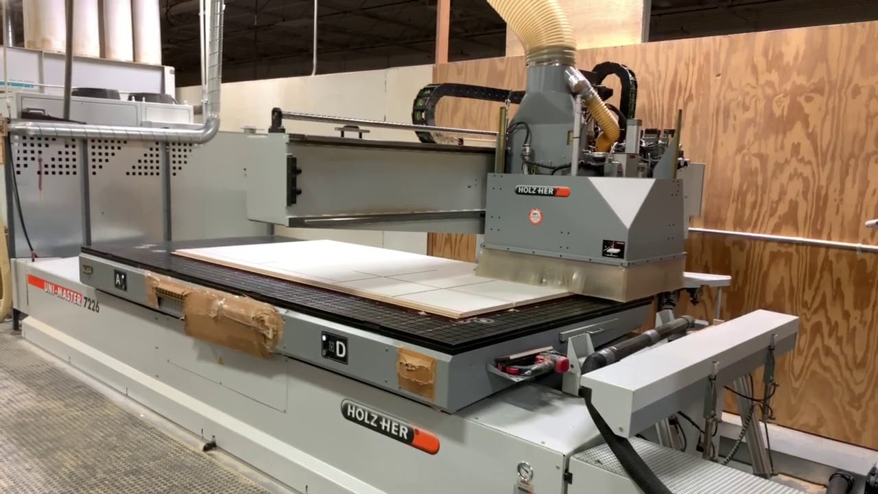 Holzher Uni-Master 7226 CNC Machine - YouTube