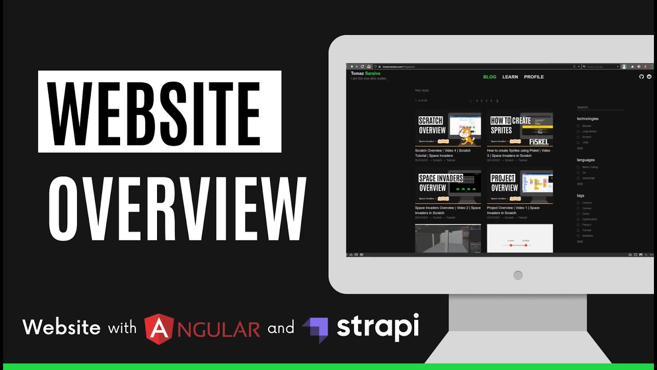 Website Overview | Video 1 | Personal Website and Blog | Devlog - YouTube