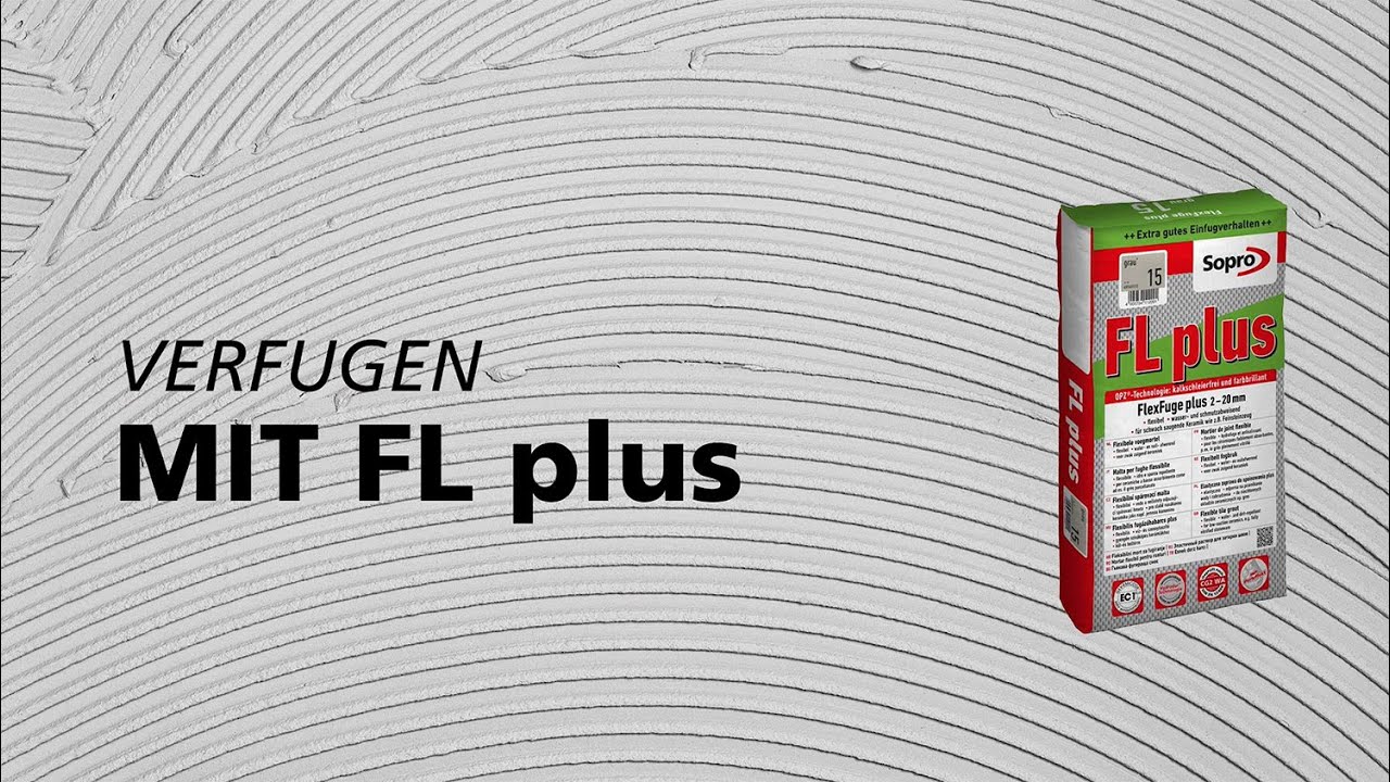 Verfugen mit Sopro FlexFuge plus - YouTube