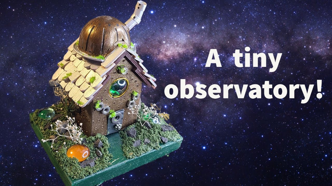 Making a miniature steampunk observatory #crafts #miniature #dollhouse ...