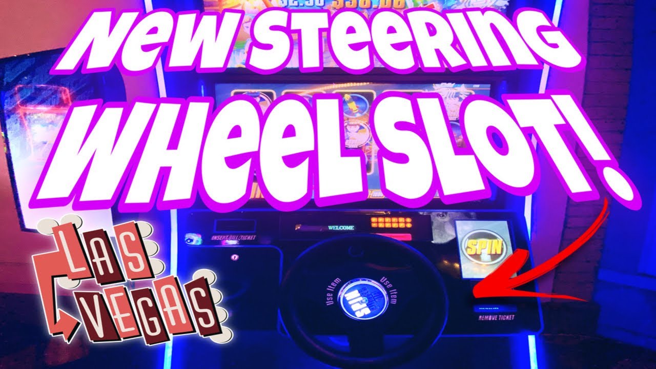 New Racing #Slot Machine in #LasVegas has a Steering Wheel 👀 You race in the bonus games 🚗💨 ...