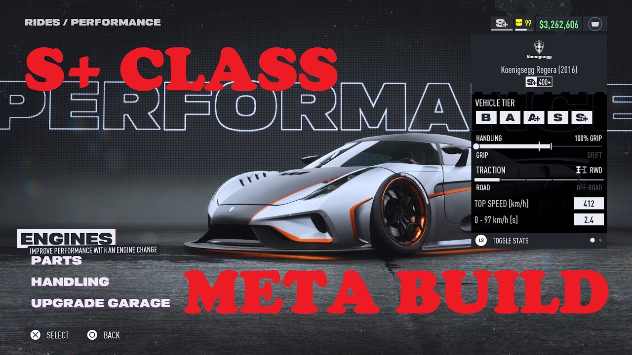 NFS Unbound S+ class meta build vol 2 - 7 Koenigsegg Regera - YouTube
