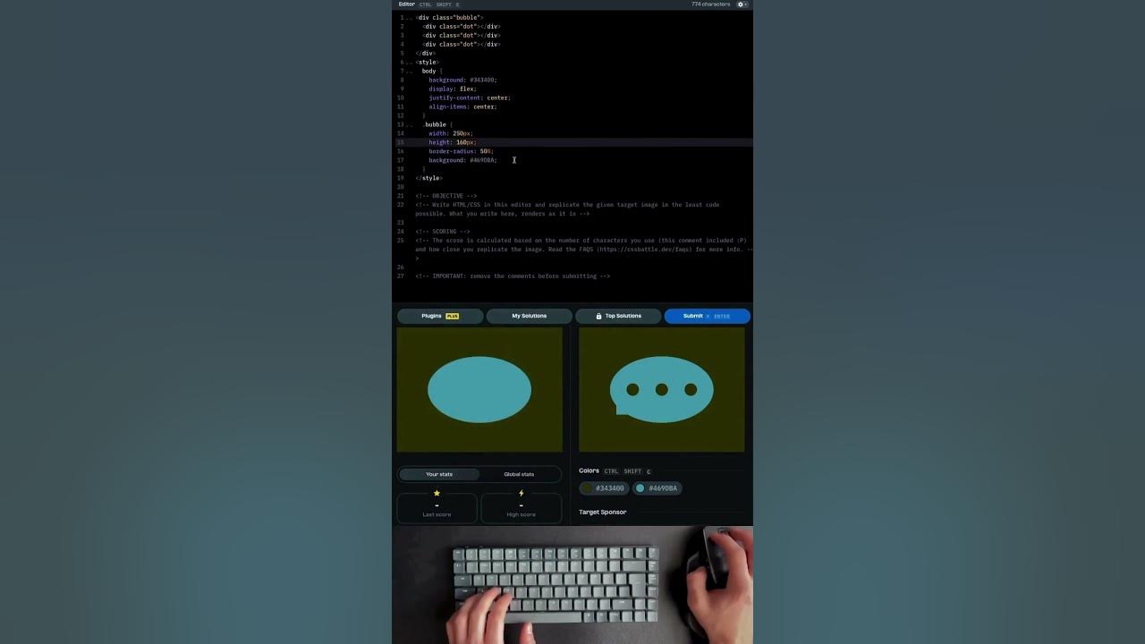 Building a Speech Bubble with CSS #css #cssbattle #html #javascript #webdesign #webdevelopment ...