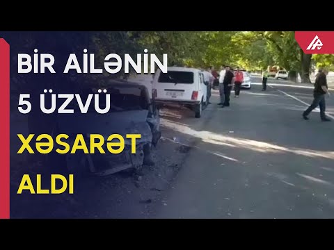 İki maşın toqquşdu: XƏSARƏT ALANLAR VAR - APA TV