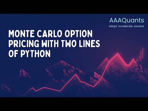 Monte Carlo Option Pricing With Two Lines Of Python - YouTube
