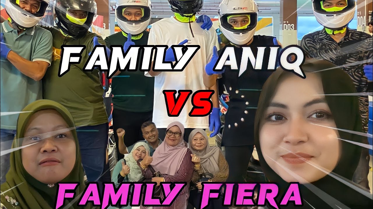SATU FAMILY LAWAN GO KART!! PAPA FIERA TERB4BAS?!?! - YouTube