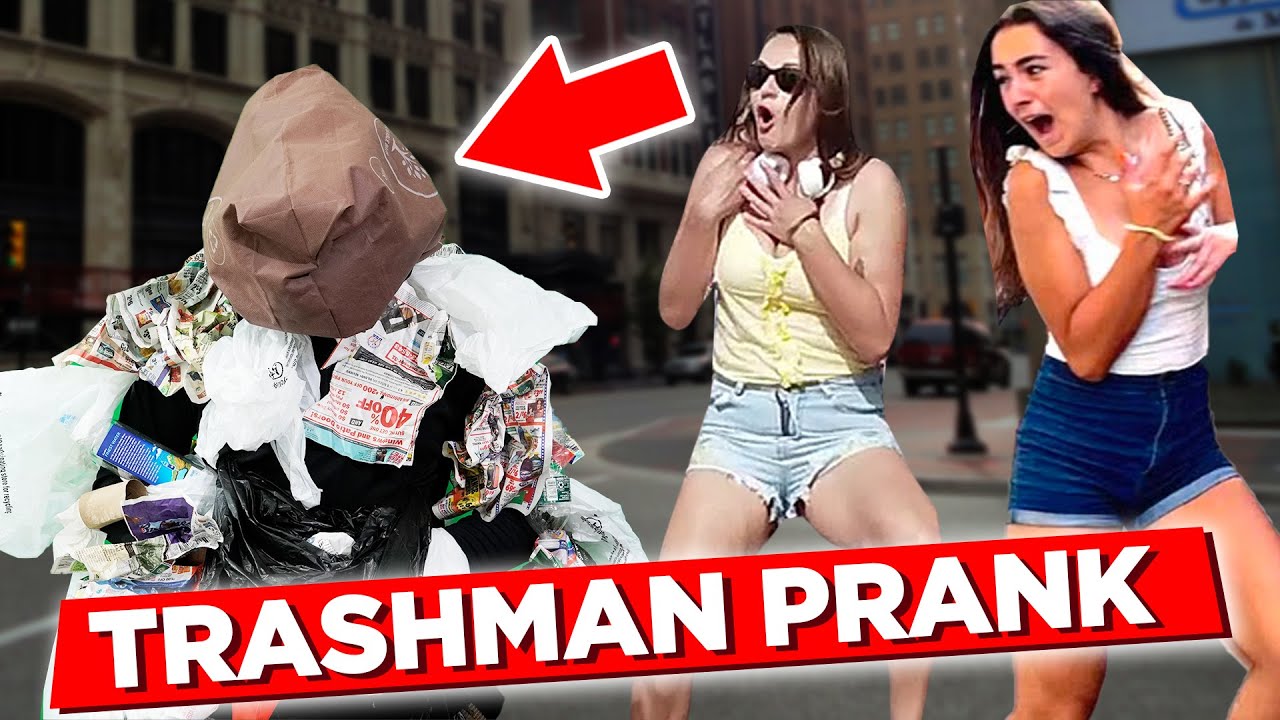 TRASHMAN PRANK: SCARING PEOPLE IN NEW YORK - YouTube