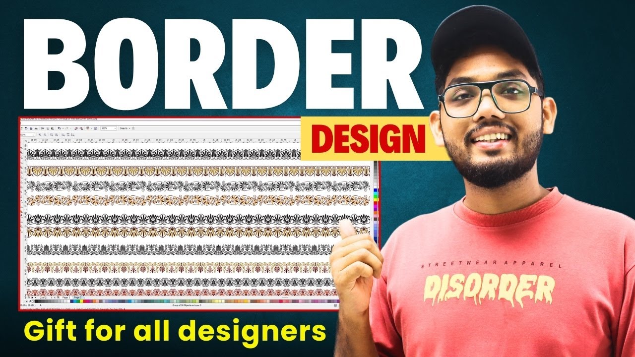 How to Use & Download Boder Design in CorelDRAW || Border Design by ...