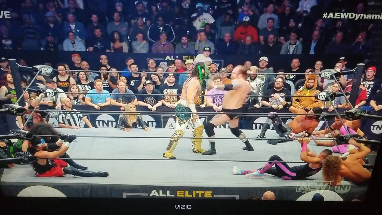 AEW Luchasaurus vs The Butcher - YouTube
