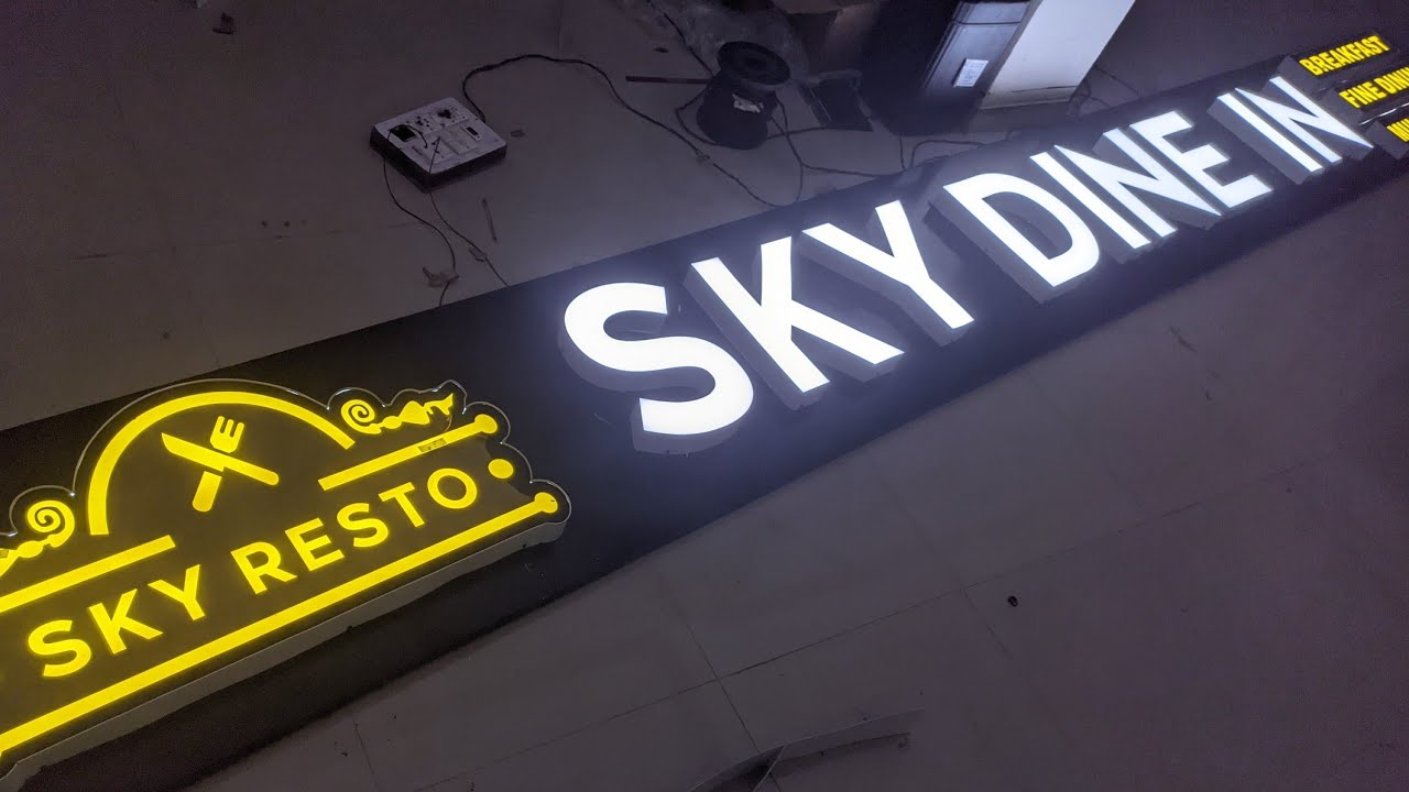 Acrylic liquid letter board making - YouTube