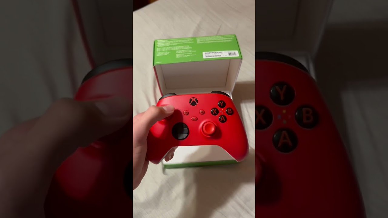 Red Xbox controller unboxing - YouTube