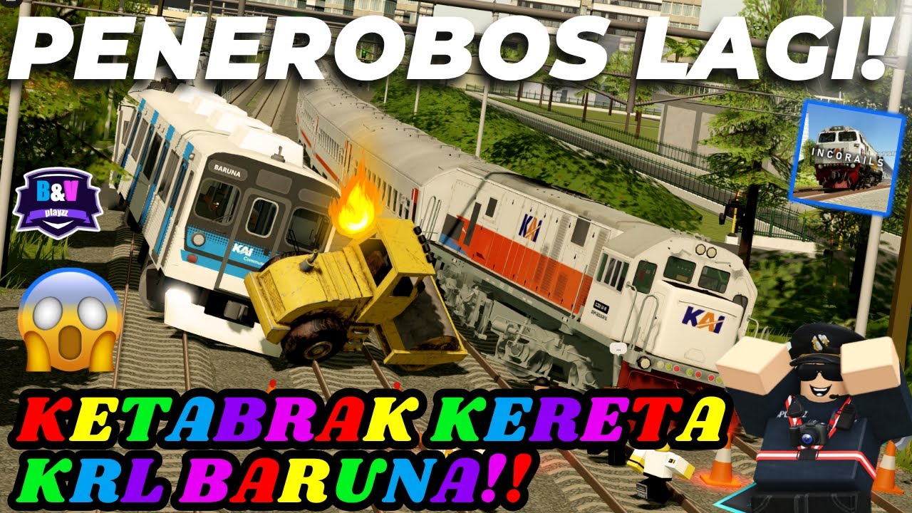 PENEROBOS LAGI!! KETABRAK KERETA KRL BARUNA! - YouTube