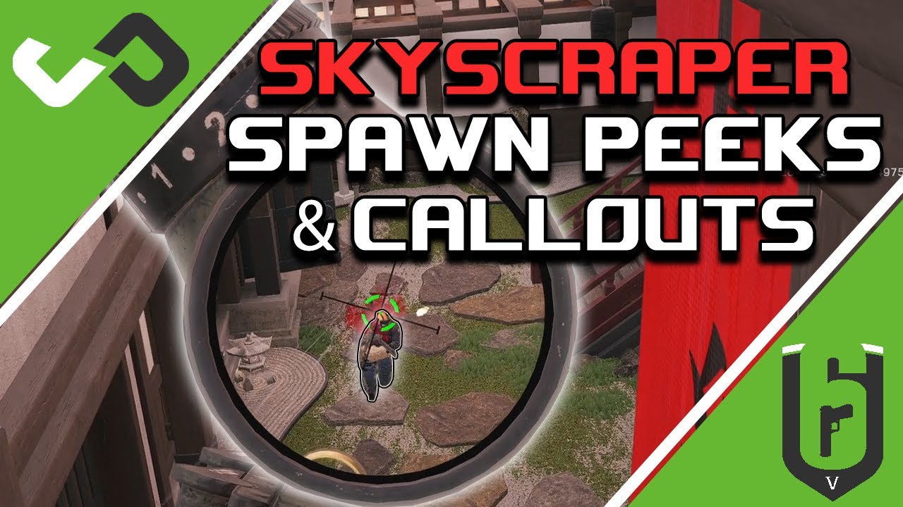 Skyscraper Rework Callouts and Spawn Peeks in Rainbow Six Siege - YouTube