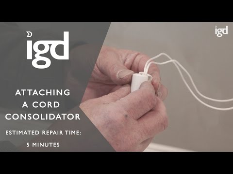 Wooden Blinds Direct: How to attach a cord consolidator