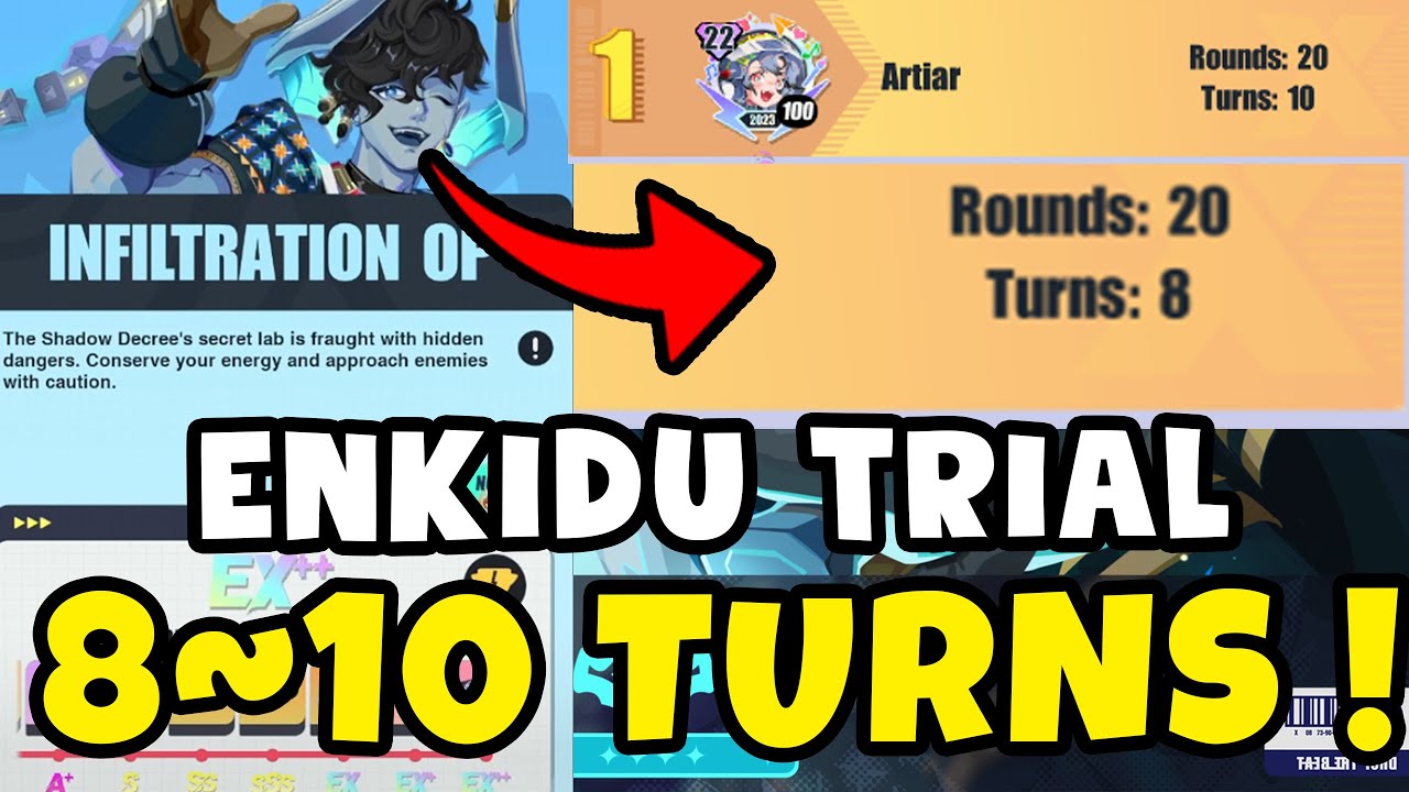 ENKIDU TRIAL 8 ~ 10 TURN ?!?! THE KING OF WAVE STRIKES ! PEW PEW PEW ...