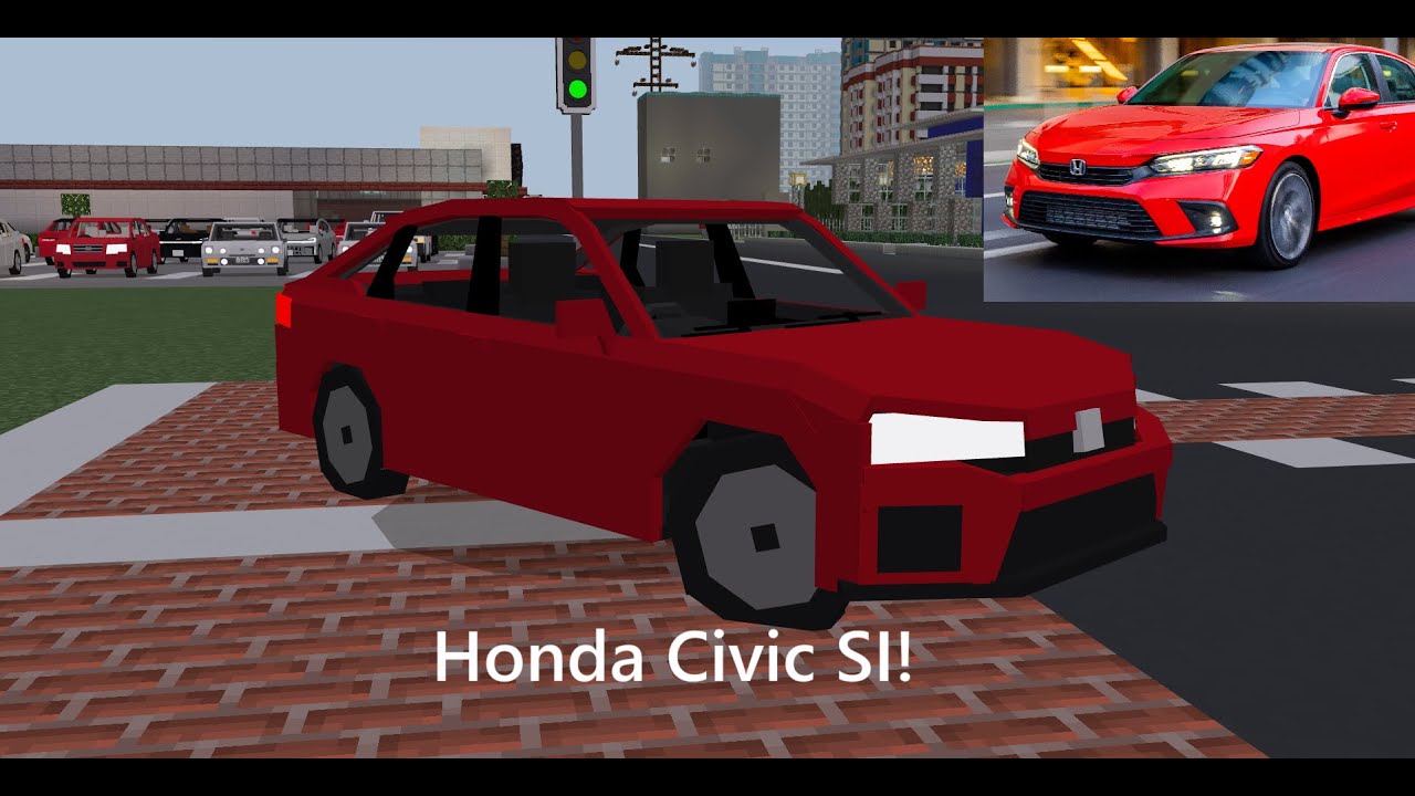 Awesome Minecraft Honda Civic SI - YouTube