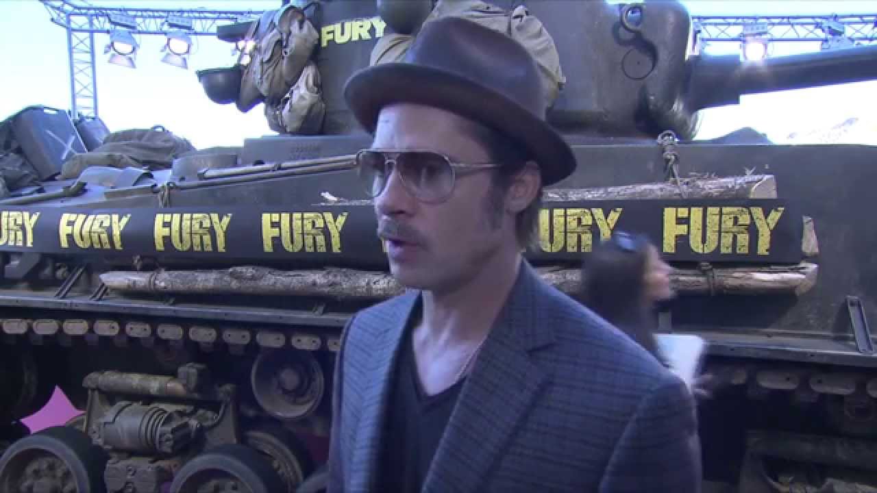 Fury: Brad Pitt "Don ´Wardaddy´ Collier" Paris Movie Premiere Interview ...