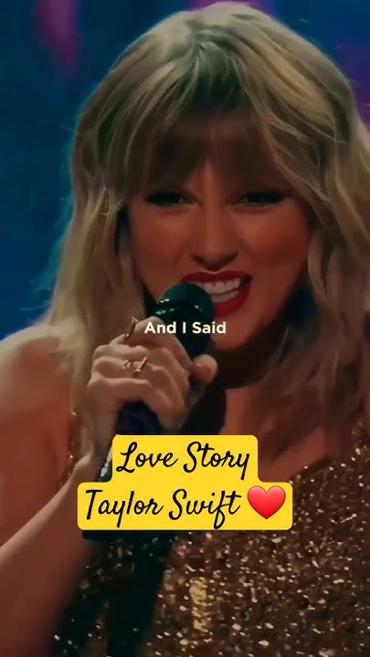 "Taylor Swift💛 Live | Love Story #song#lyrics#music#lovestory#trending# ...